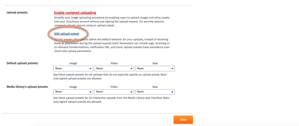 How can I add upload options when uploading via the Media Library? – Cloudinary Support
