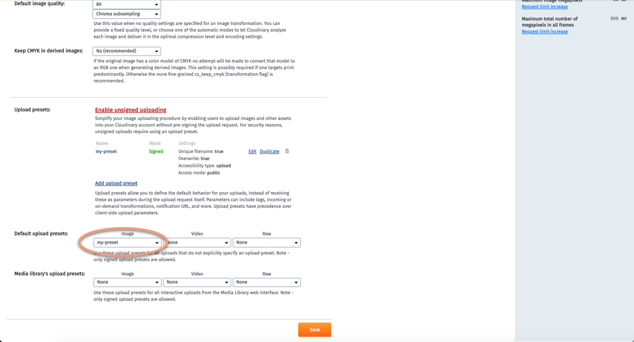 How can I add upload options when uploading via the Media Library? – Cloudinary Support